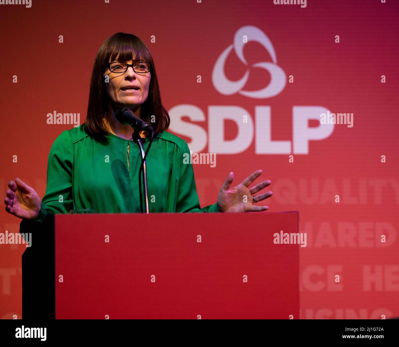 Nicola Mallon during the Social Democrat and Labour Party (SDLP) spring ...