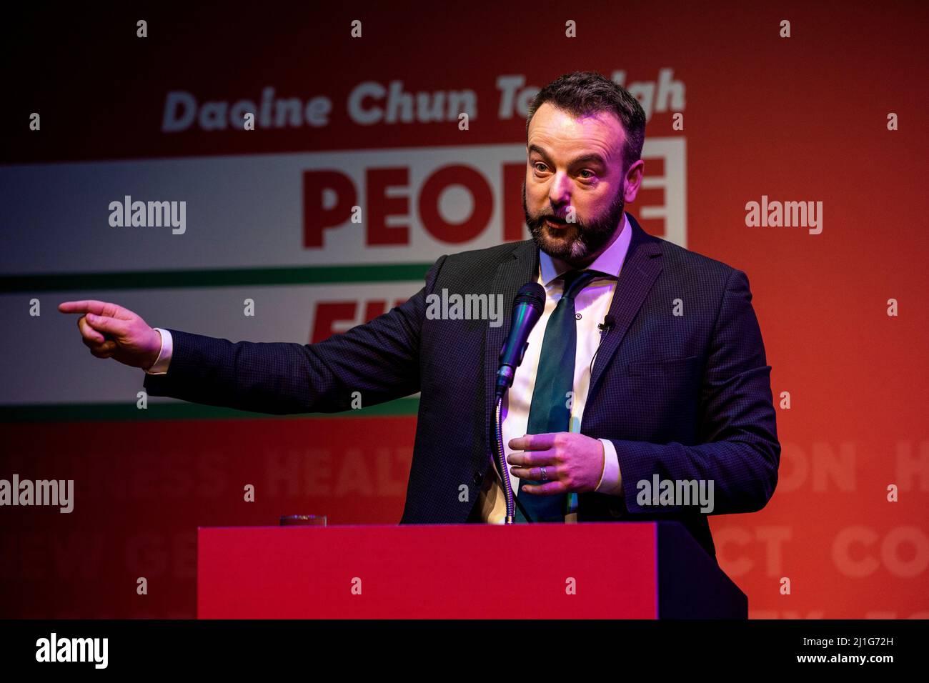 SDLP leader Colum Eastwood during the Social Democrat and Labour Party ...