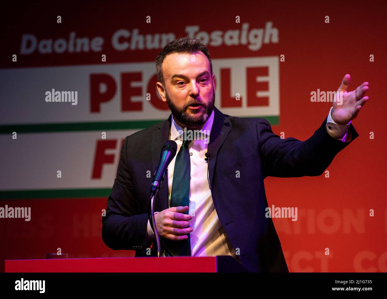 SDLP leader Colum Eastwood during the Social Democrat and Labour Party ...