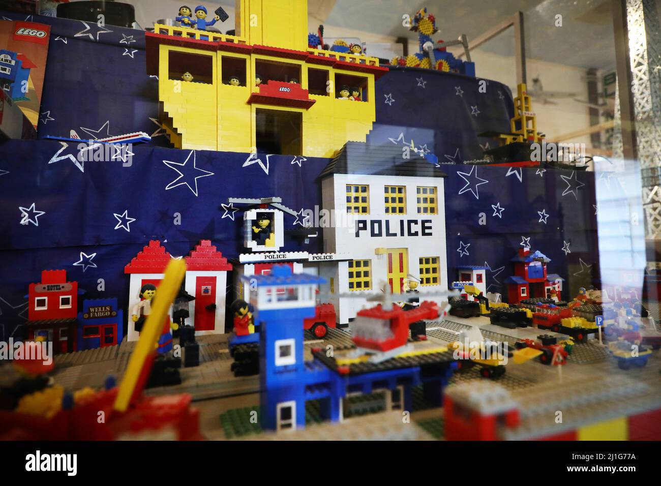 A Lego police station at a toy museum, Vadstena, Sweden Stock Photo - Alamy