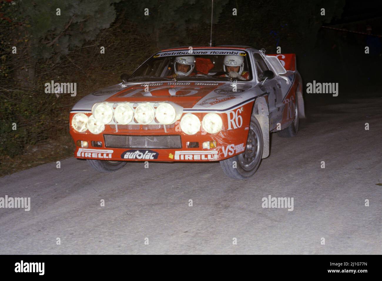 Andrea Zanussi (ITA) Sergio Cresto (USA) Lancia Rally 037 GrB Tre ...