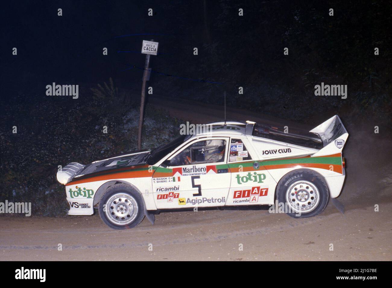 Massimo Miki Biasion (ITA) Tiziano Siviero (ITA) Lancia Rally 037 GrB ... Massimo Miki Biasion (ITA) Tiziano Siviero (ITA) Lancia Rally 037 GrB ...