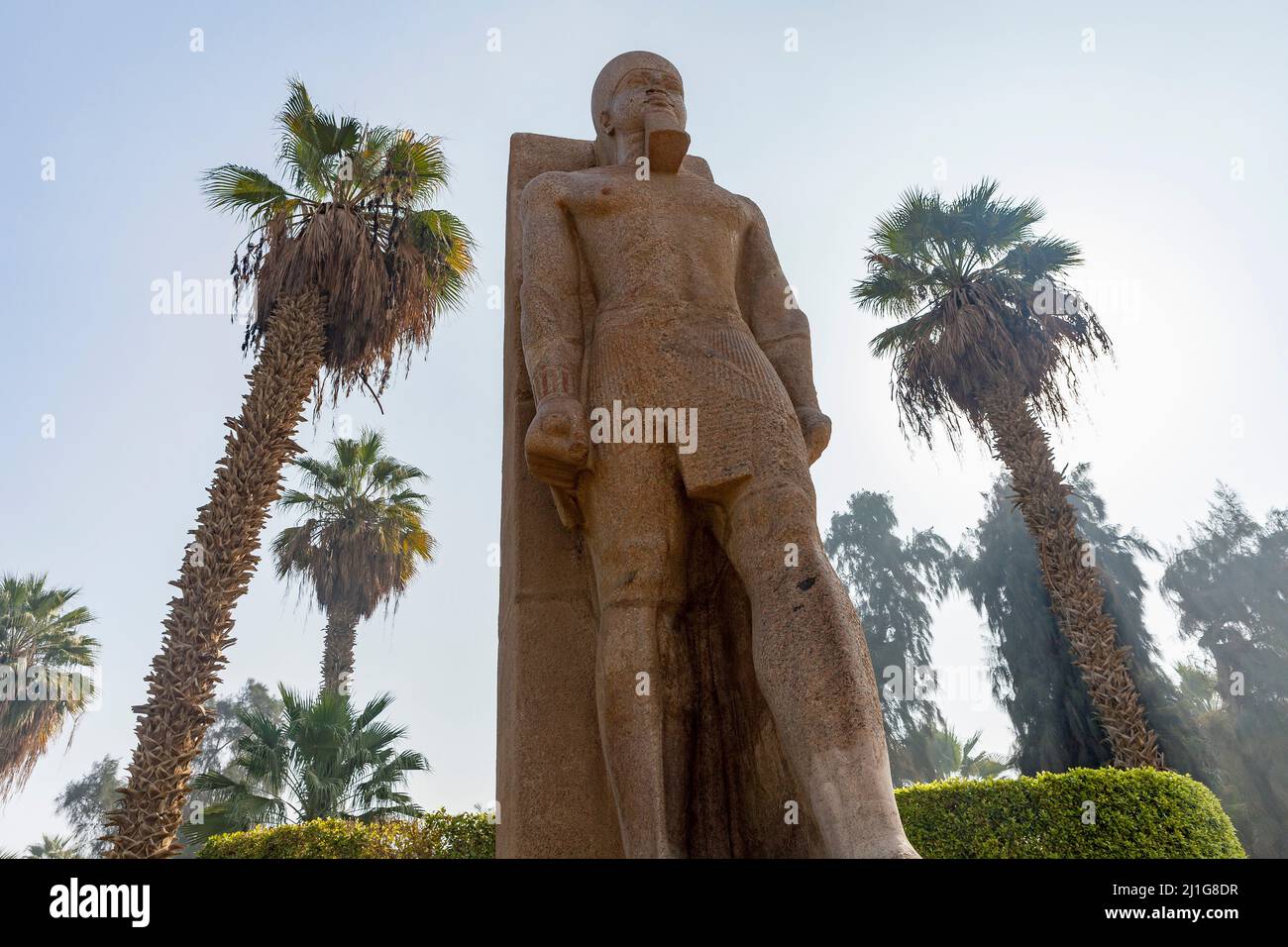 Standing sculpture of Ramses II, Memphis, Egypt Stock Photo - Alamy