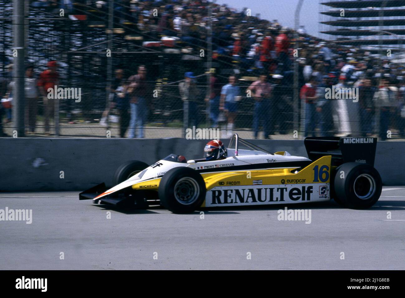 Eddie Cheever (USA) Renault RE 40 Stock Photo - Alamy