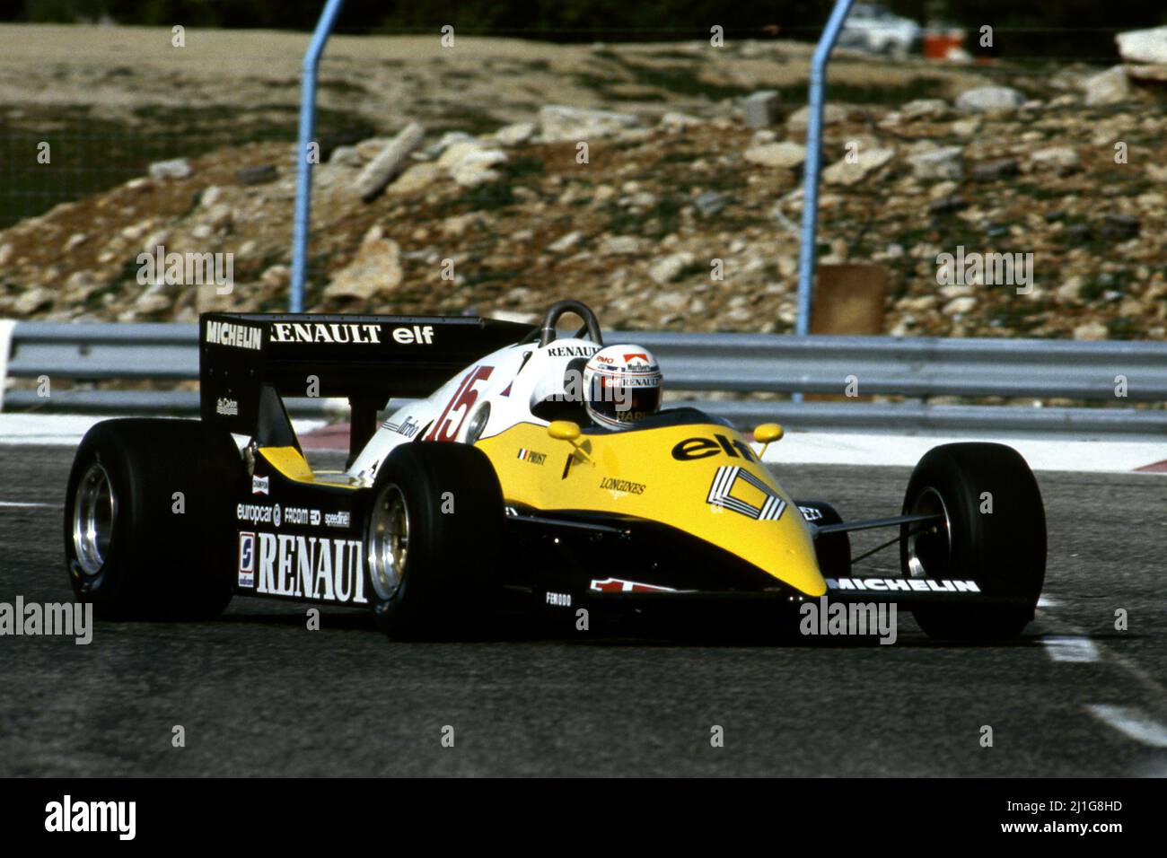 Alain Prost (FRA) Renault RE 40 1st position Stock Photo - Alamy