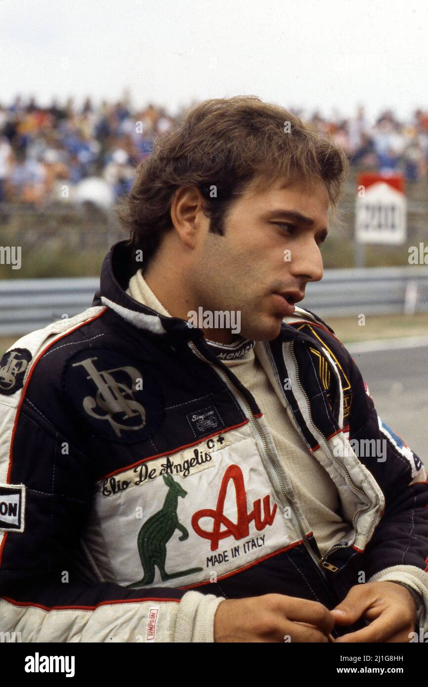 Elio de Angelis (ITA) Lotus Stock Photo - Alamy