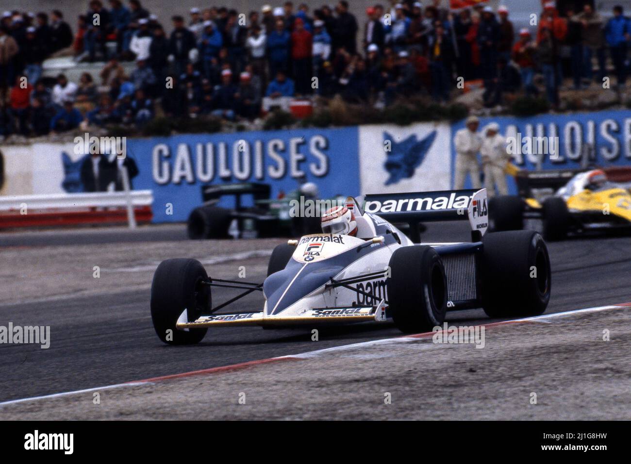 Nelson Piquet (BRA) Brabham BT 52 Bmw 2nd position Stock Photo - Alamy