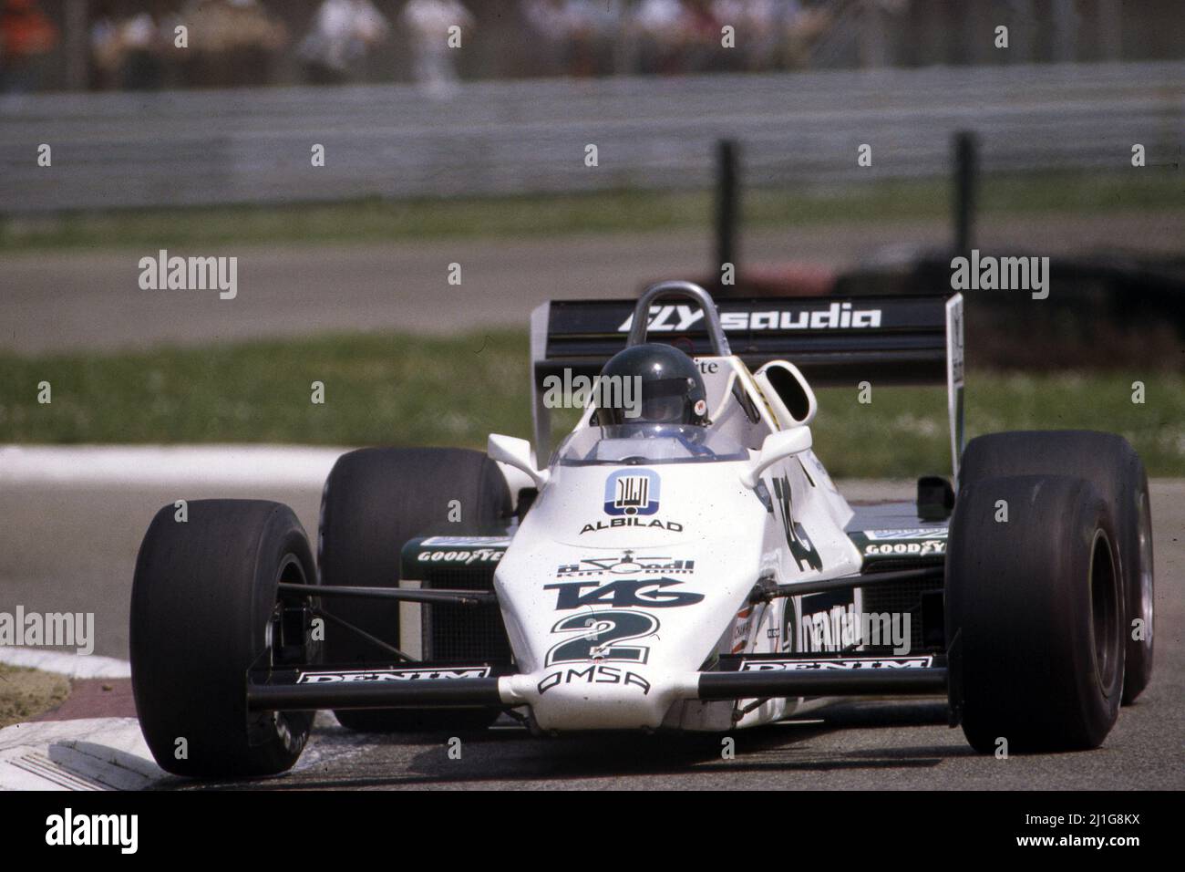 Jacques Laffite (FRA) Williams FW 08C Ford Cosworth Stock Photo - Alamy
