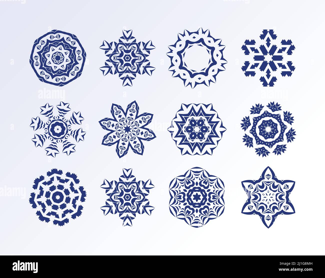 Ice fractals Stock Vector Images - Alamy