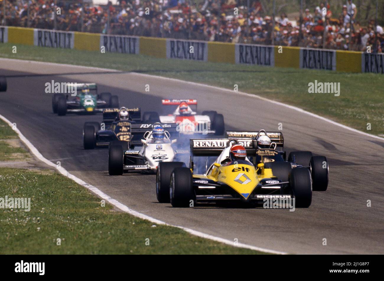 Eddie Cheever (USA) Renault RE 40 Stock Photo - Alamy