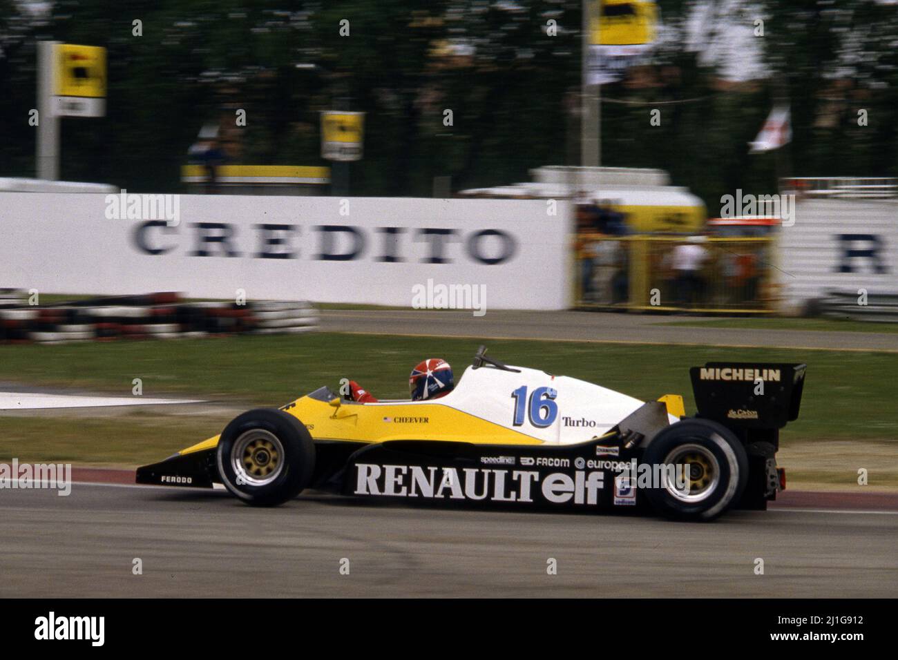 Eddie Cheever (USA) Renault RE 40 Stock Photo - Alamy