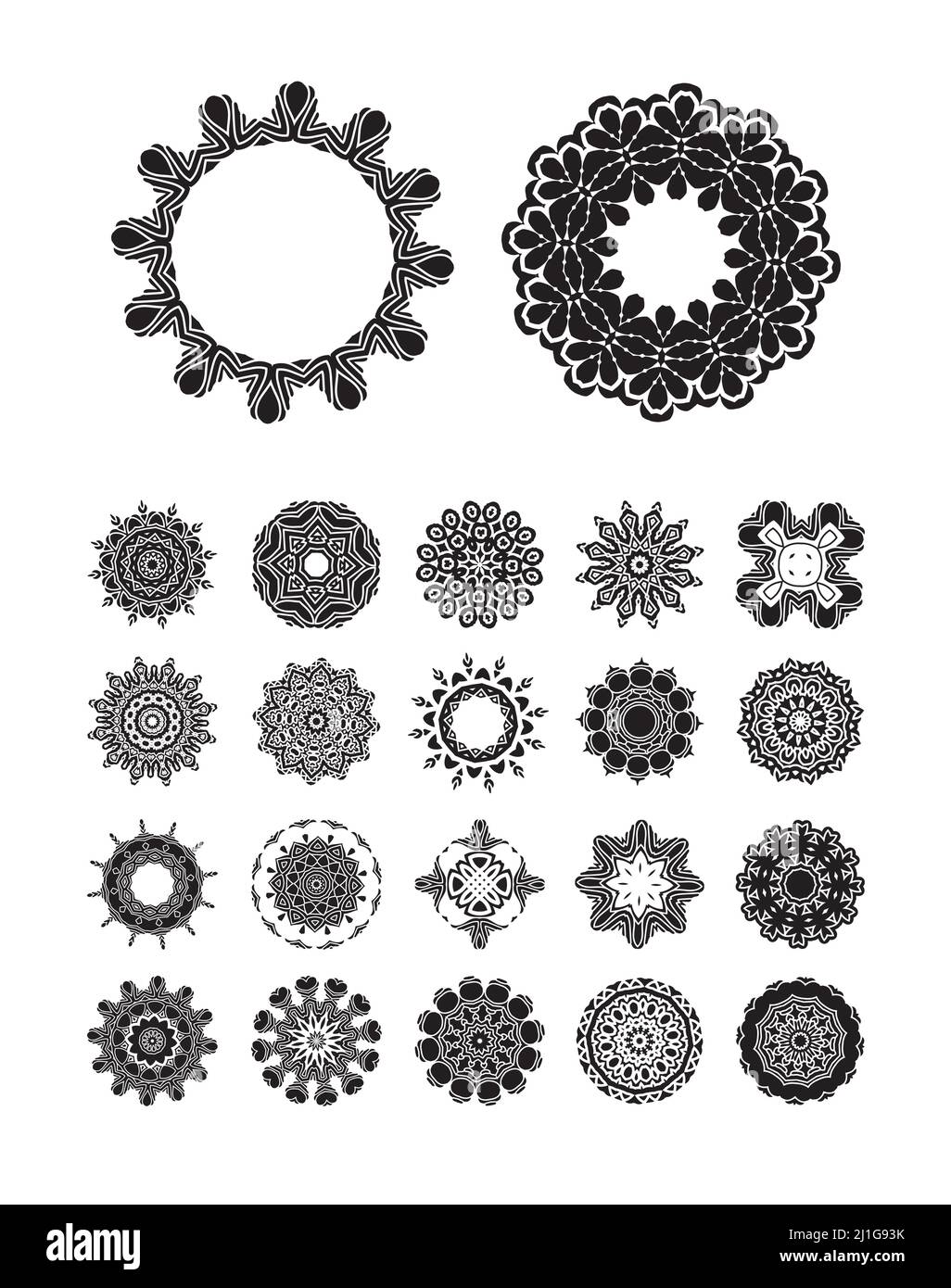Mandala. Round ornament. Circular pattern of traditional motifs and ...