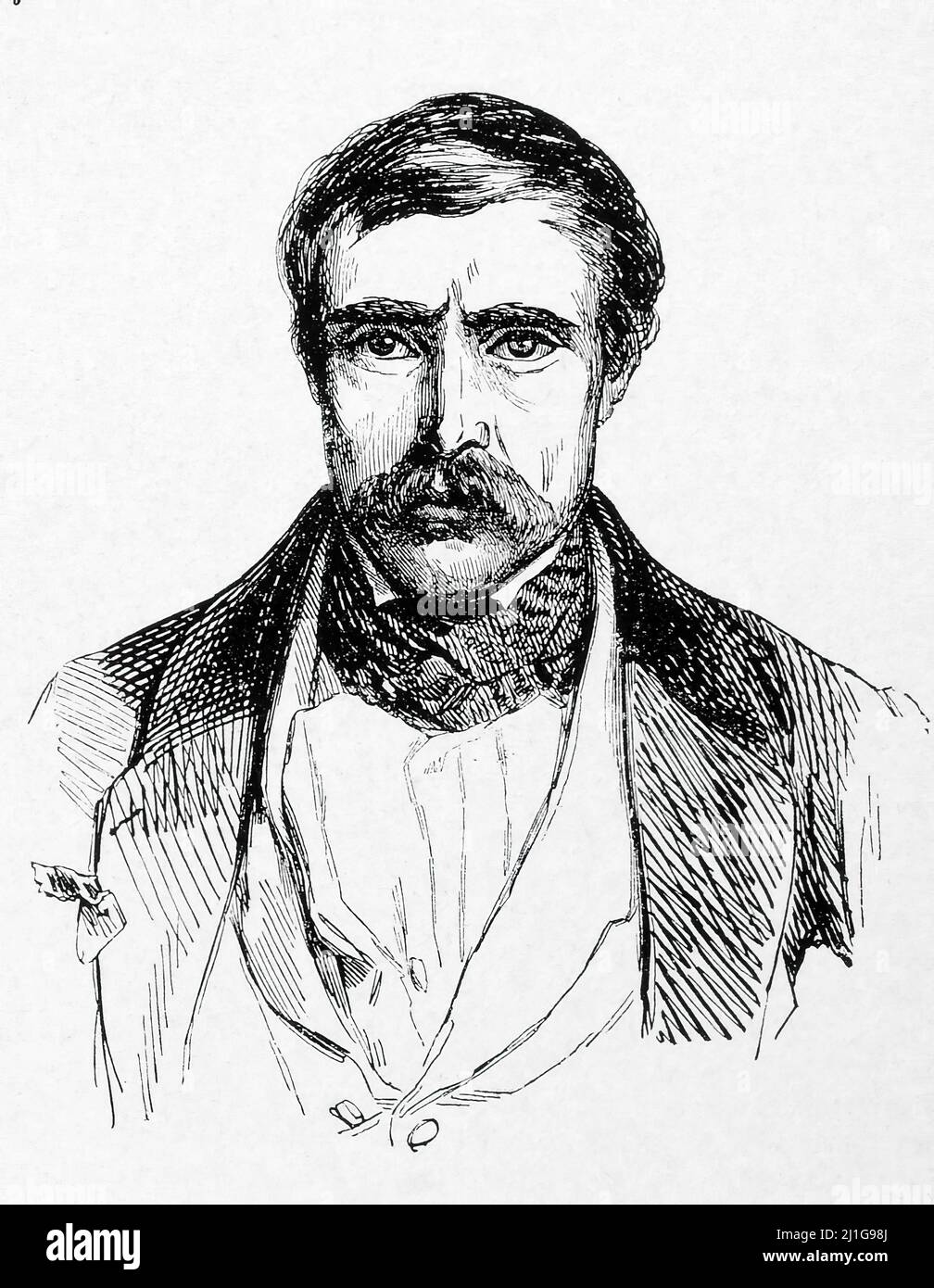 Portrait of M. Decamps - Extract from "L'Illustration Journal Universel ...