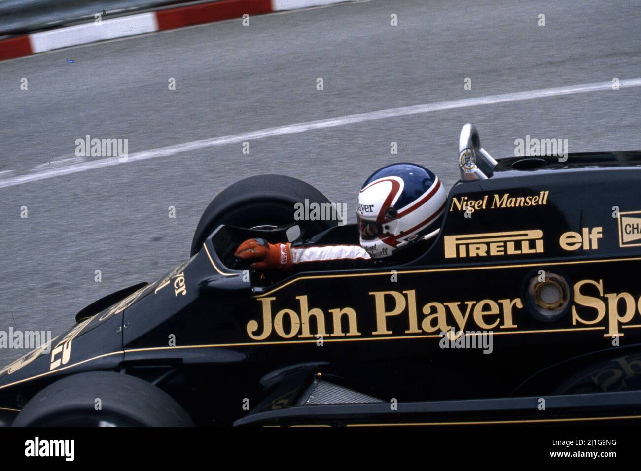 Nigel Mansell (GBR) Lotus 92 Ford Cosworth Stock Photo - Alamy