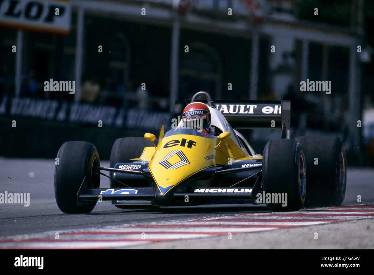 Eddie Cheever (USA) Renault RE 40 3rd position Stock Photo - Alamy