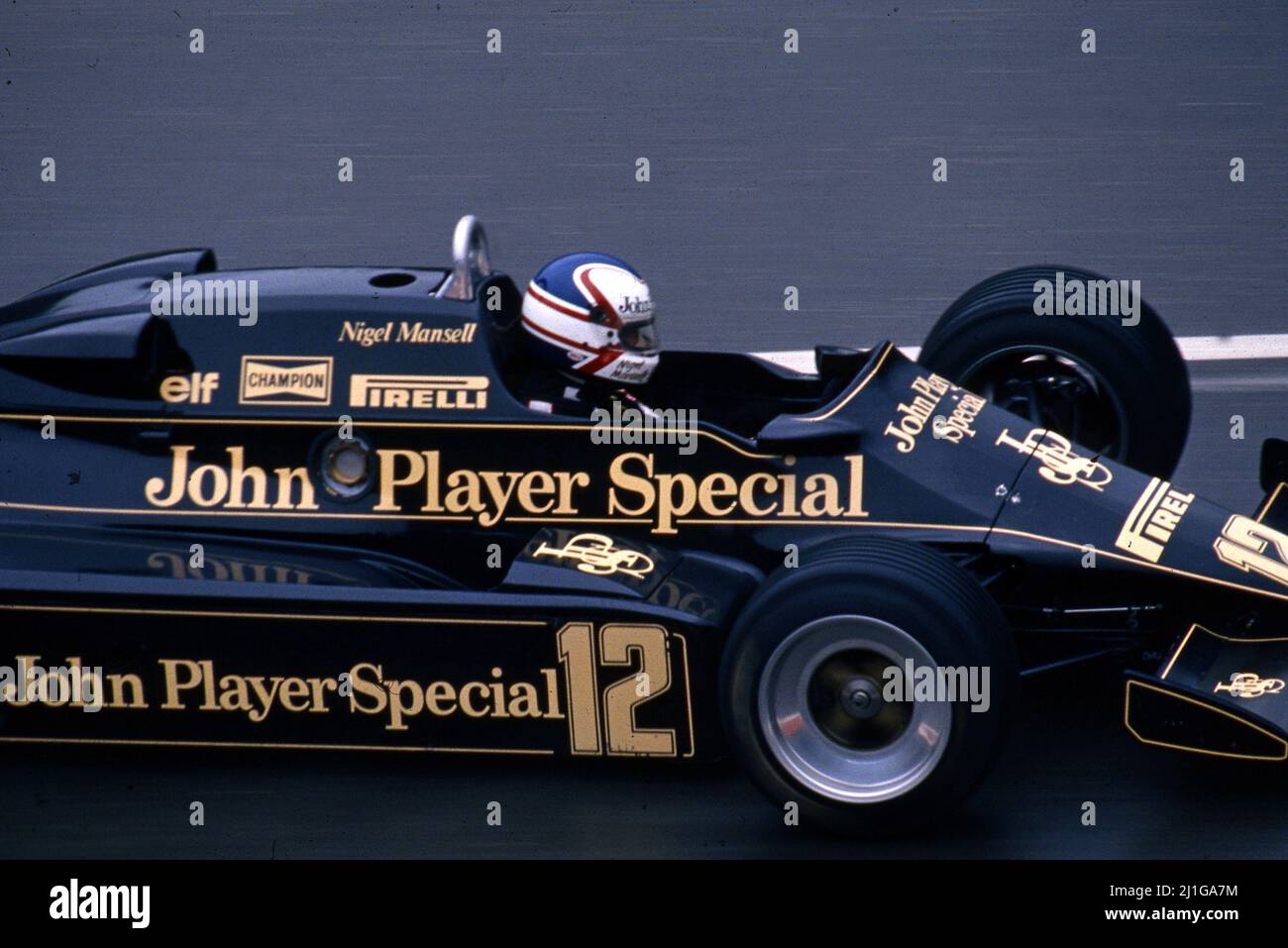 Nigel Mansell (GBR) Lotus 92 Ford Cosworth Stock Photo - Alamy