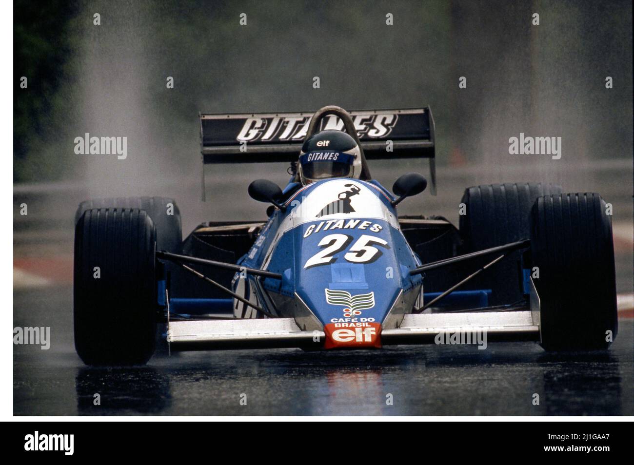 Jean Pierre Jarier (FRA) Ligier JS21 Ford Cosworth Stock Photo - Alamy