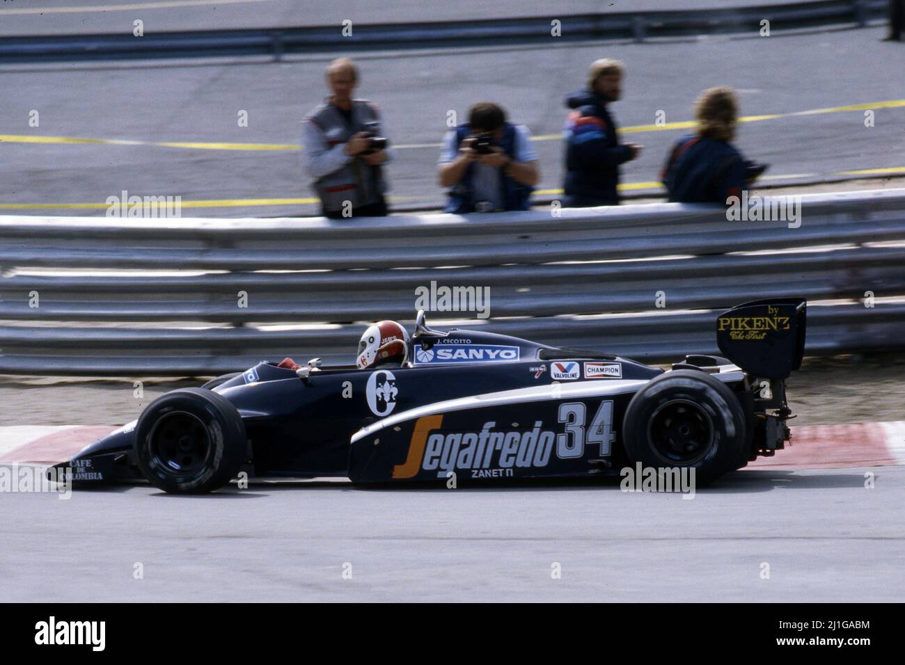 Johnny Alberto Cecotto (VEN) Theodore N183 Ford Cosworth Stock Photo ...