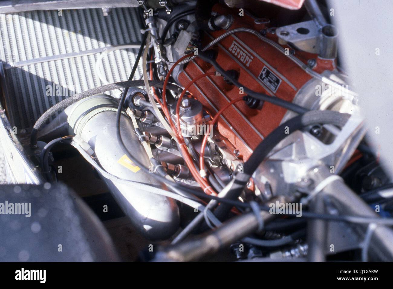 Ferrari 126 C3 turbo engine Stock Photo - Alamy