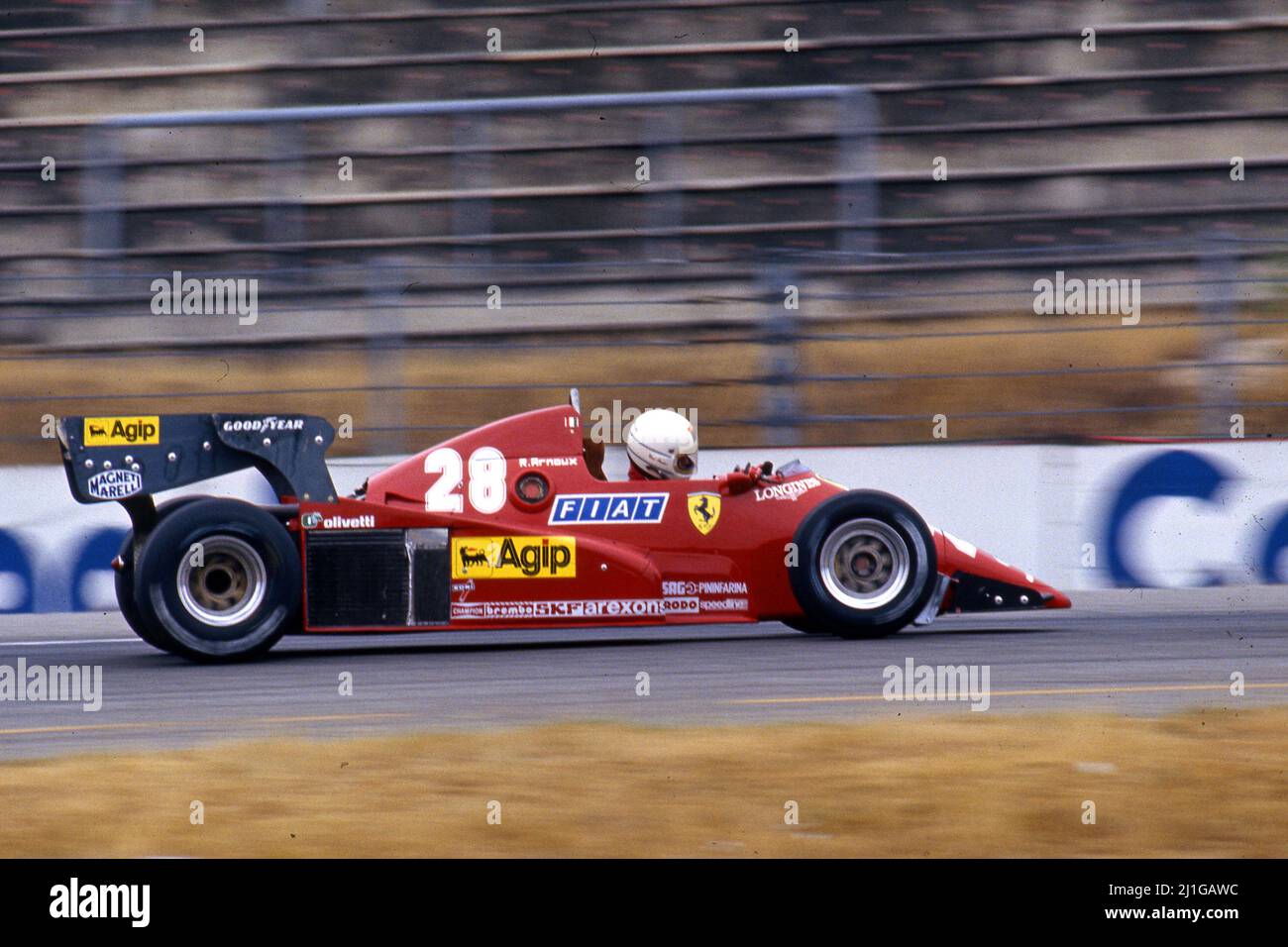 Rene'Arnoux (FRA) Ferrari 126 C3 1st position Stock Photo - Alamy
