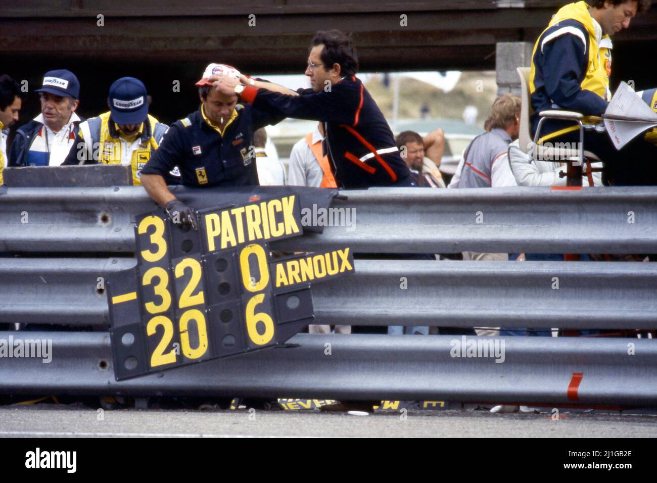 Mauro Forghieri (ITA) Ferrari on the pitwall Stock Photo - Alamy