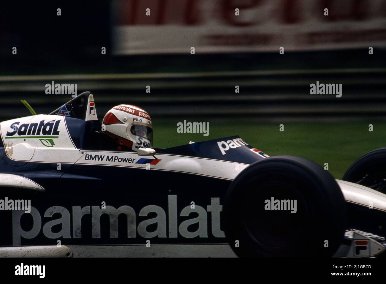 Nelson Piquet (BRA) Brabham BT 52B Bmw 1st position Stock Photo - Alamy