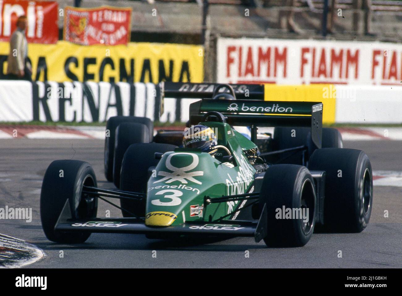 Michele Alboreto (ITA) Tyrrell 012 Ford Cosworth Stock Photo - Alamy