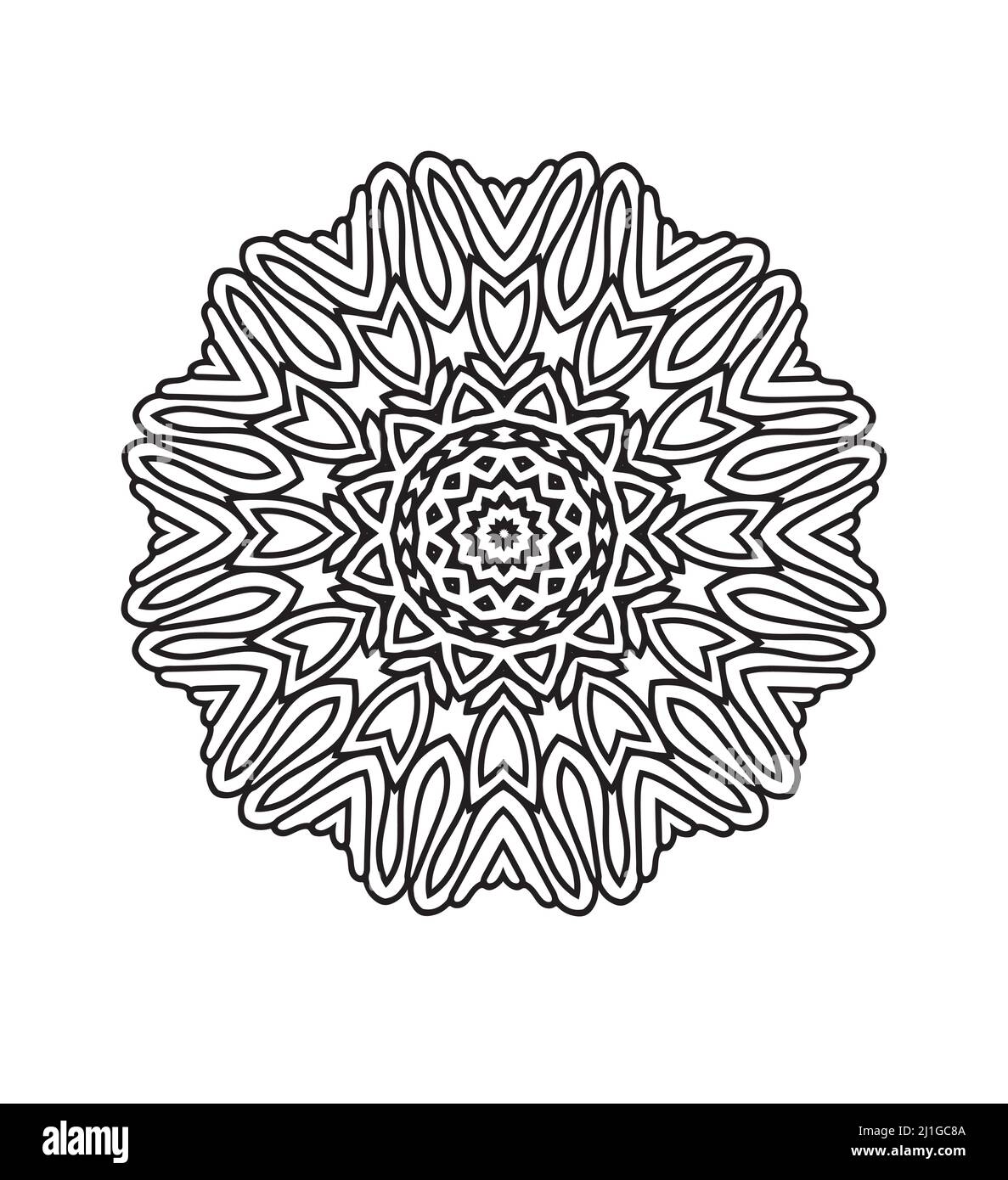 Ornamental round lace. Black and white ornament Stock Vector Image ...