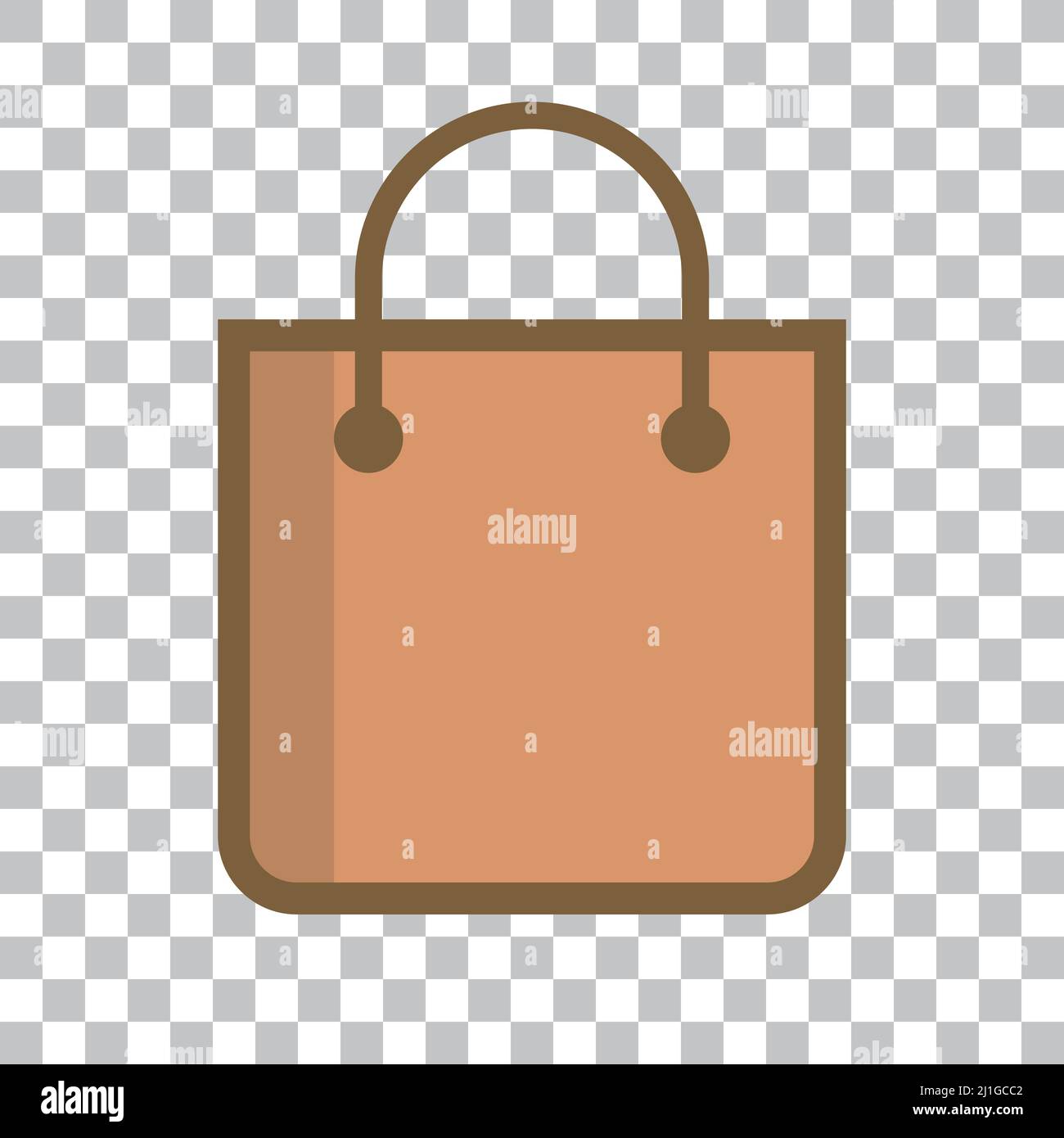 Bag icon isolated on transparent back ground. Editable vector Stock ...