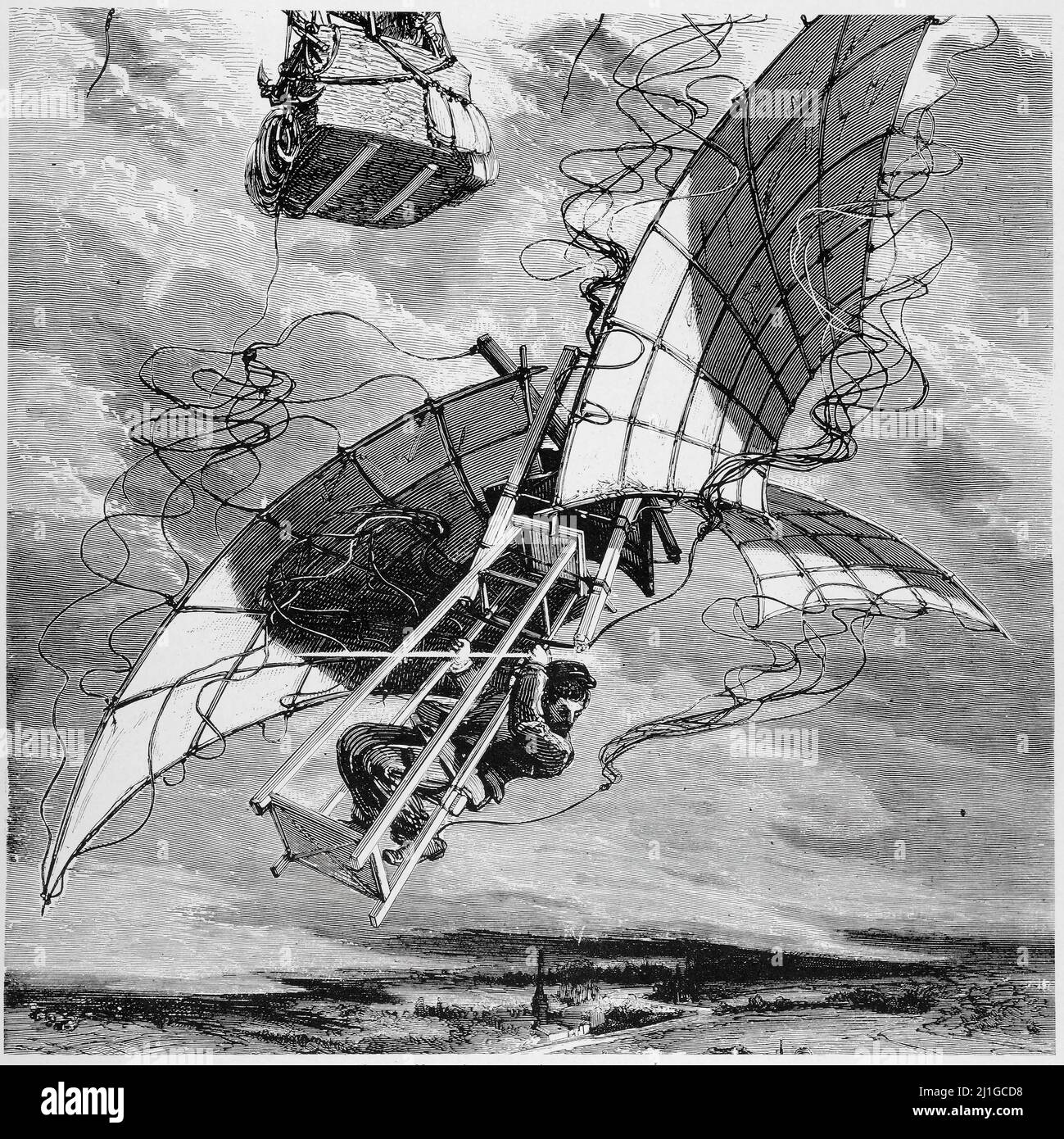 Mort DE M. DE GROOF. DIT L'HOMME VOLANT, A LONDRES - Extract from "L ...