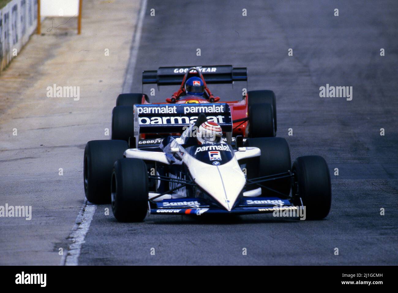 Nelson Piquet (BRA) Brabham BT 52B Bmw 3rd position Stock Photo - Alamy