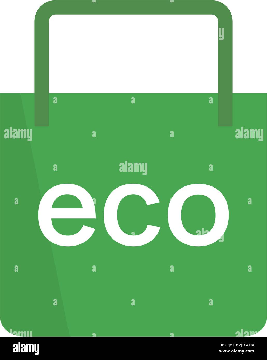 Icon of eco bag. Environmental measures. Editable vector Stock Vector ...