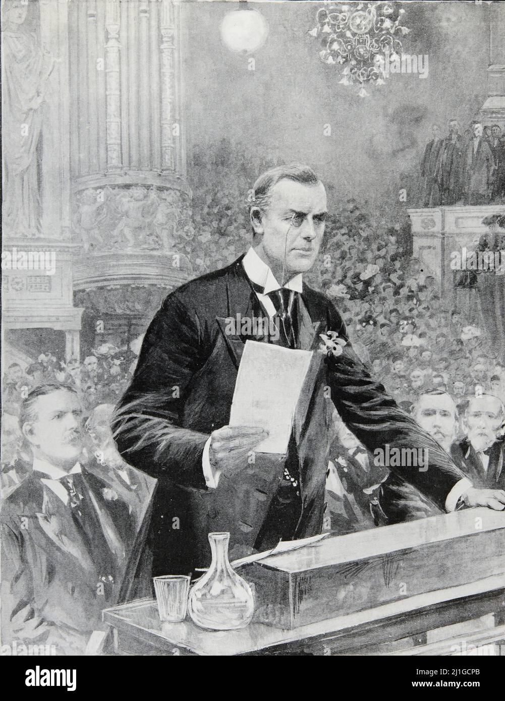 LA CRISE ANGLAISE. — Le discours de M. Chamberlain à Glasgow. - eng ...