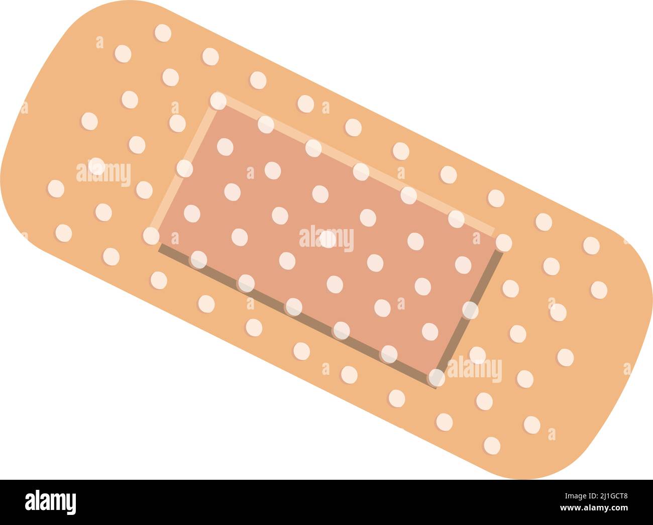 Adhesive medical plaster strip bandage. Band-aid. Editable vector Stock ...