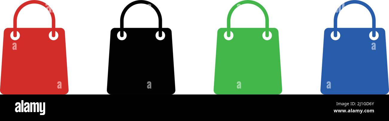 A set of bag icons. Editable vector Stock Vector Image & Art - Alamy