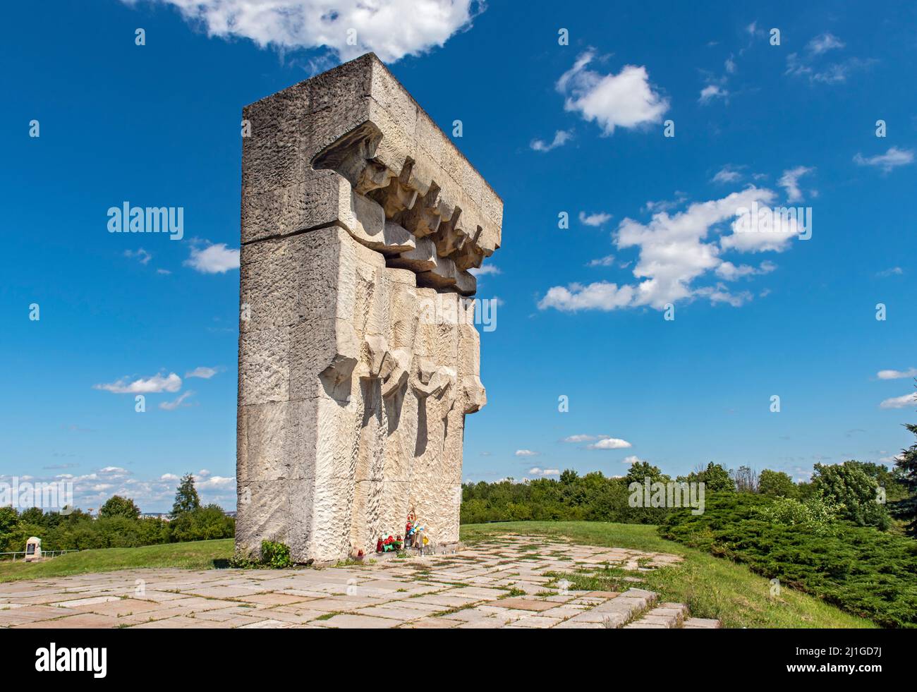 Plaszow labor and concentration camp memorial, Krakow, Poland Stock ...
