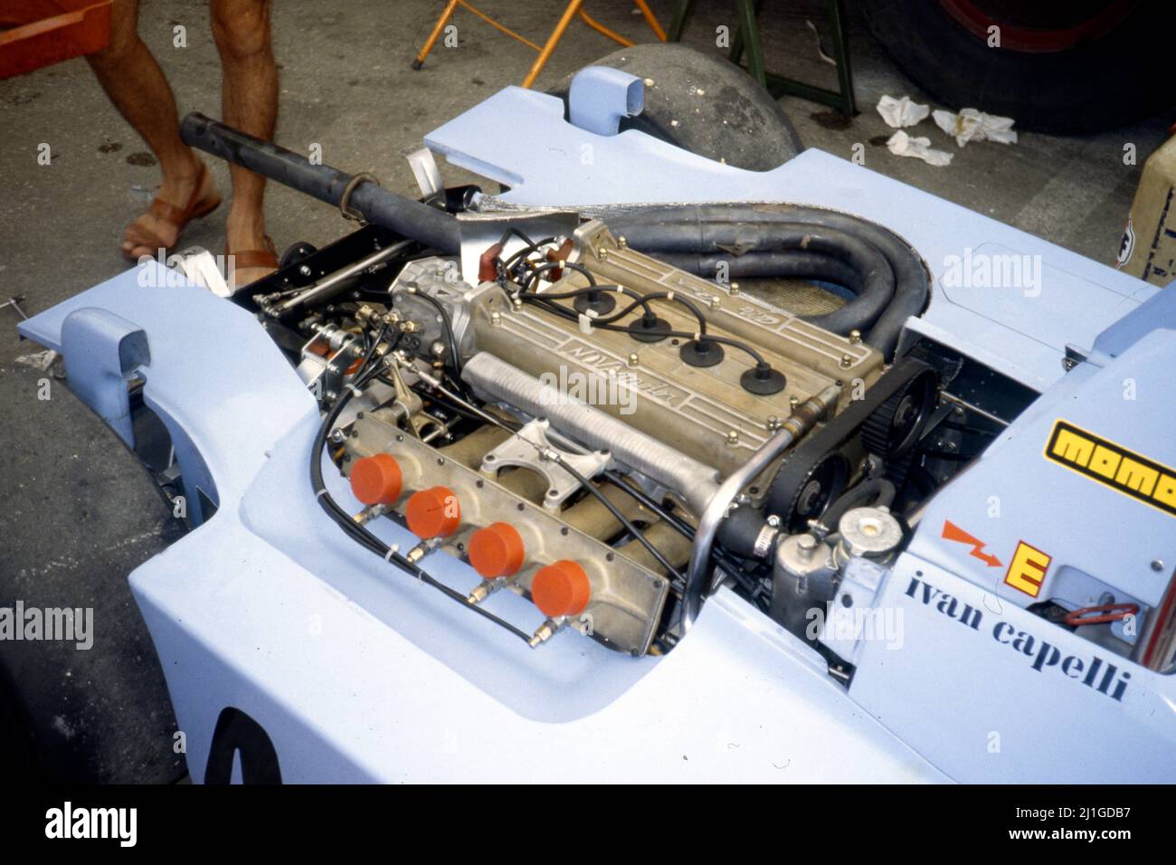 Engine of Ralt Rt3 Alfa Romeo Novamotor by Pedrazzani Brothers Stock ...