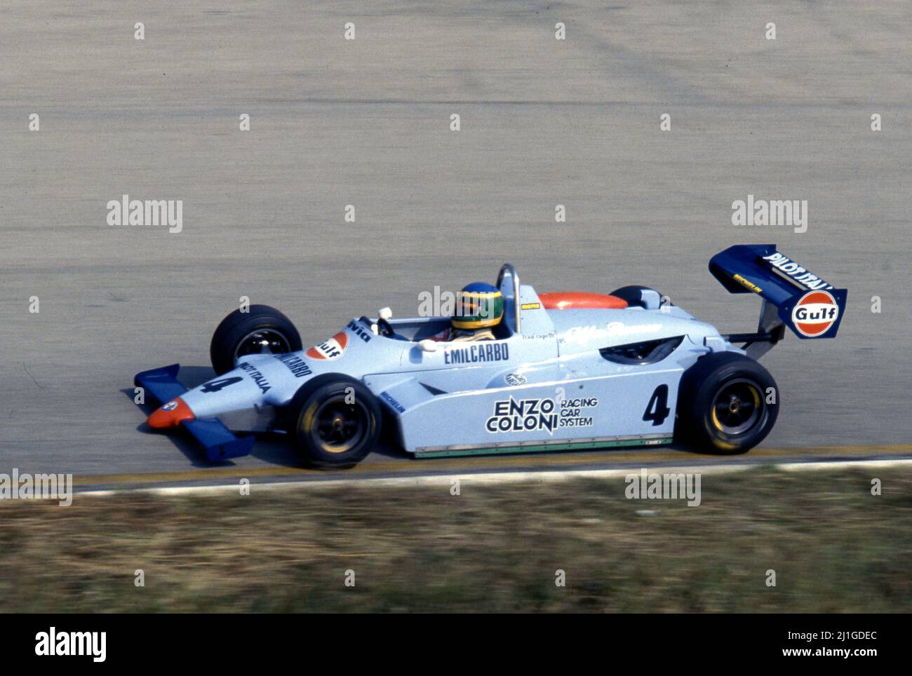 Ivan Capelli (ITA) Gulf Ralt Rt3 Alfa Romeo Novamotor Enzo Coloni ...