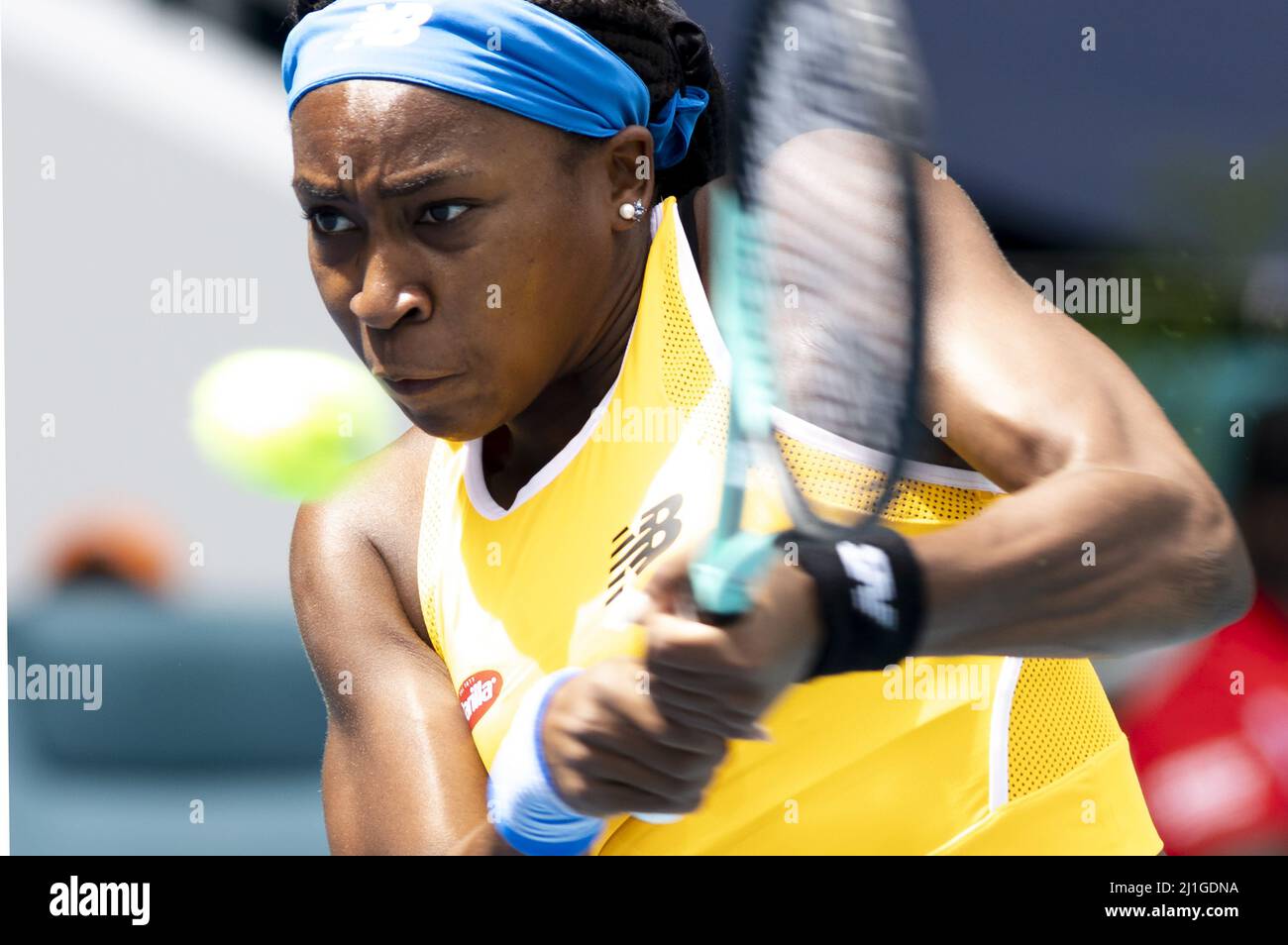 Miami Gardens, United States. 25th Mar, 2022. Cori Gauff from the USA ...