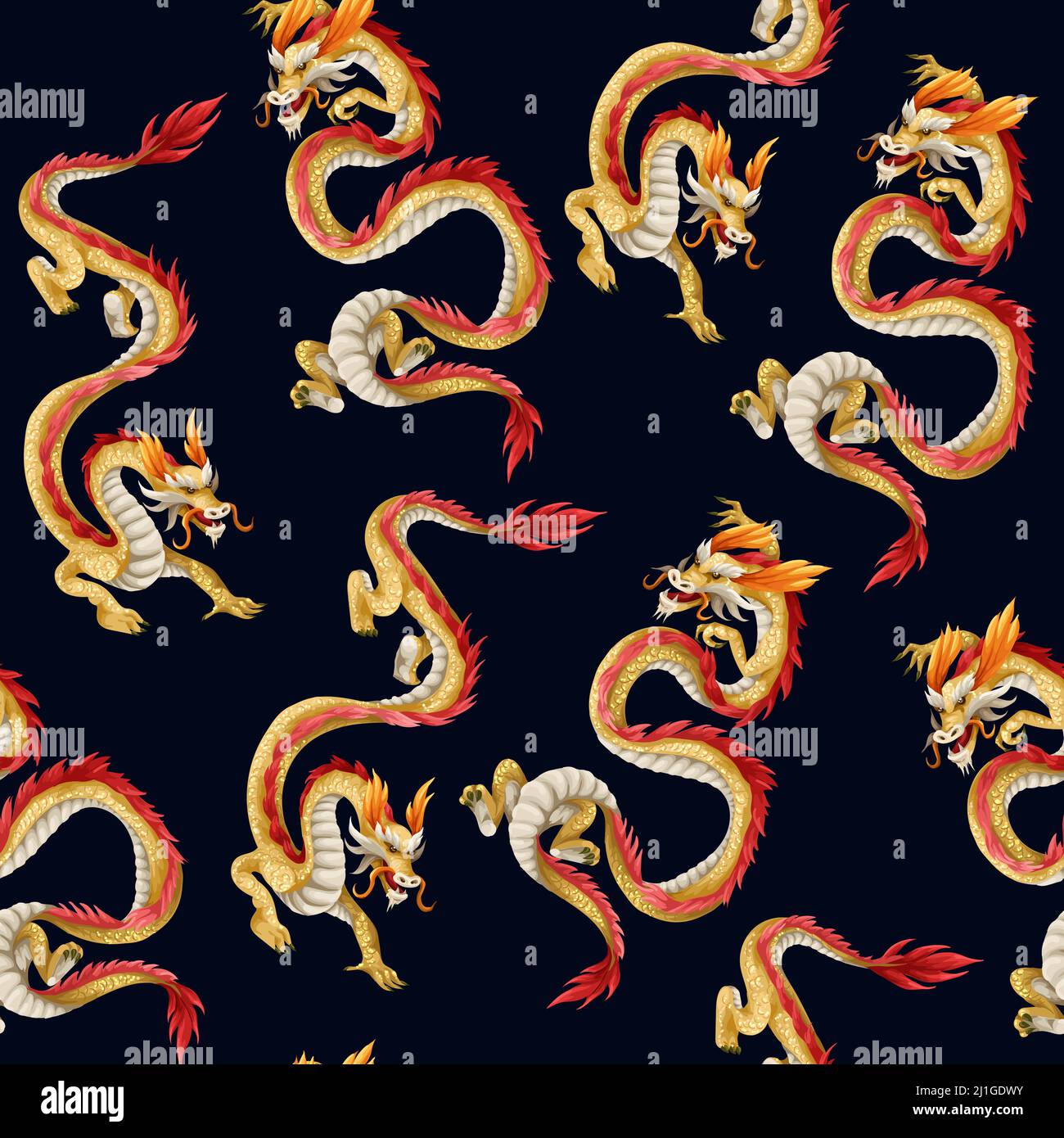 Chinese dragon embroidery Stock Vector Images - Alamy