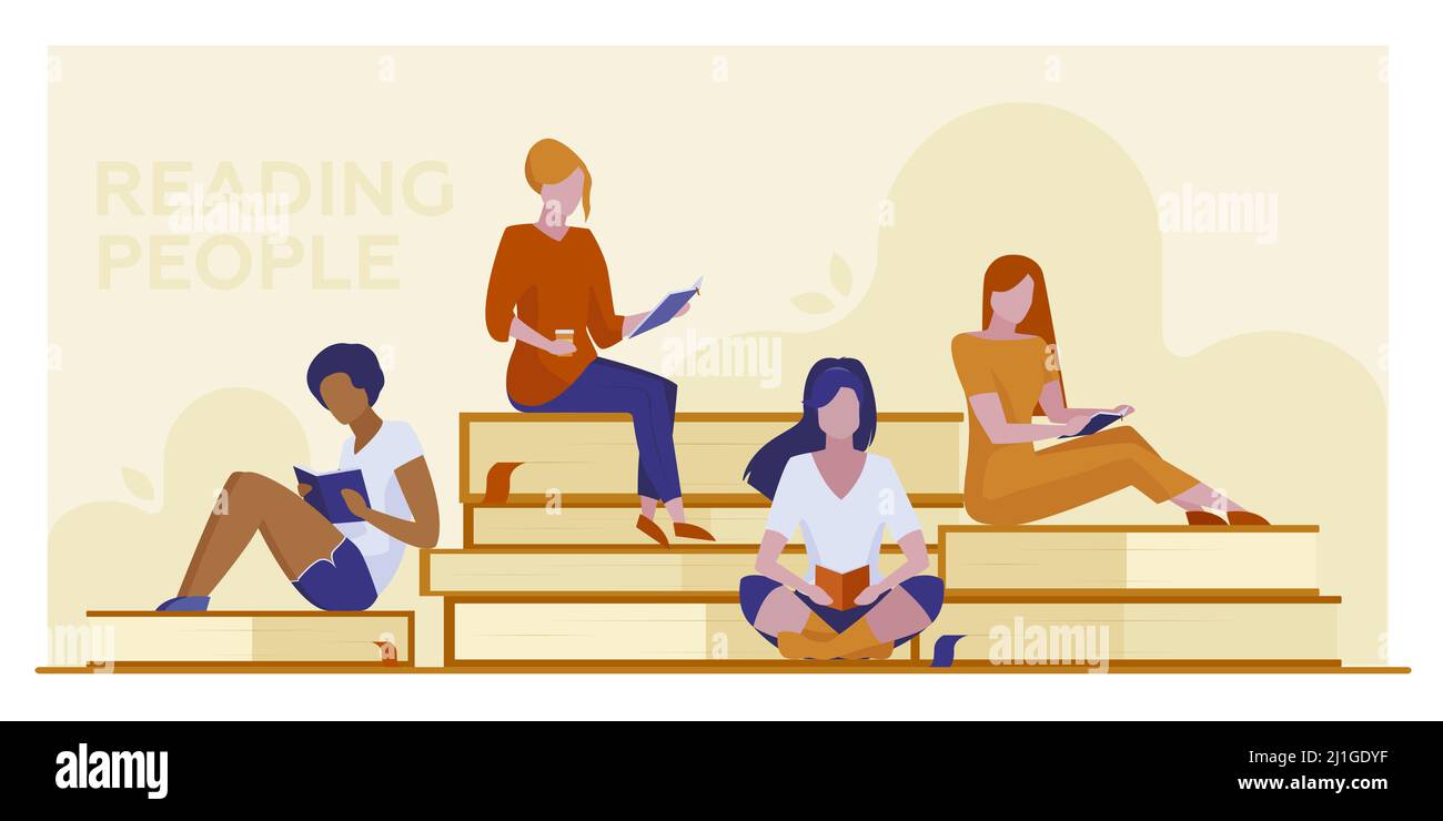 Library visitor Stock Vector Images - Alamy