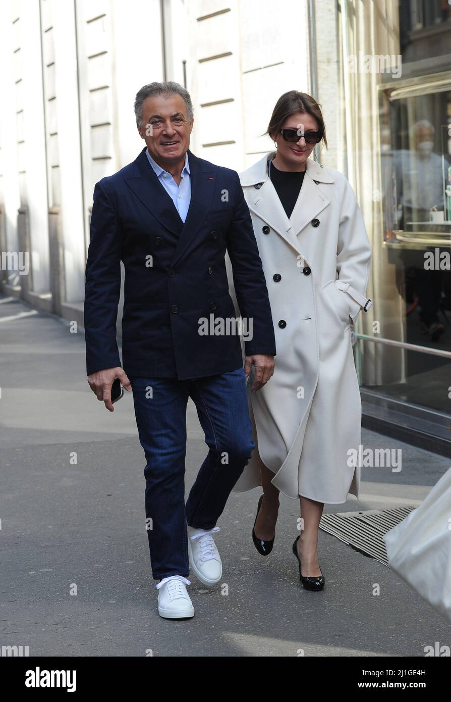 Milan, Italy. 25th Mar, 2022. Milan, 25-03-2022 JEAN ALESI, former ...