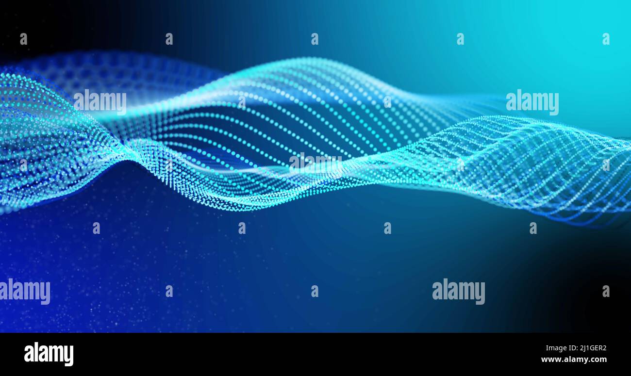 Blue technology digital mesh hi-res stock photography and images - Alamy