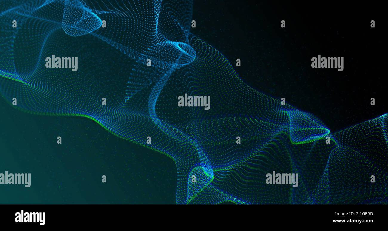 Blue technology digital mesh hi-res stock photography and images - Alamy