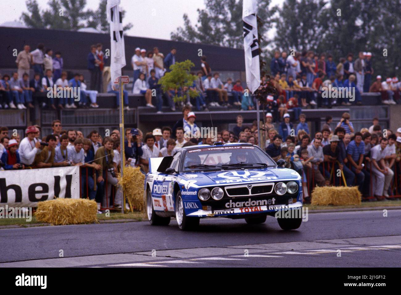 Jean Claude Andruet (FRA) Francoise Sappey (FRA) Lancia Rally 037 GrB ...