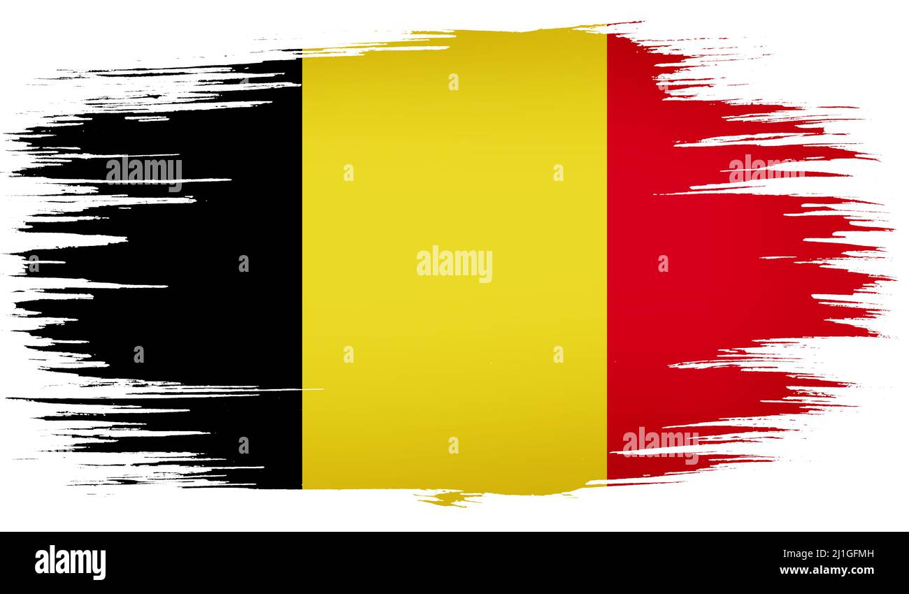 colorful hand-drawn brush strokes painted national country flag of ...