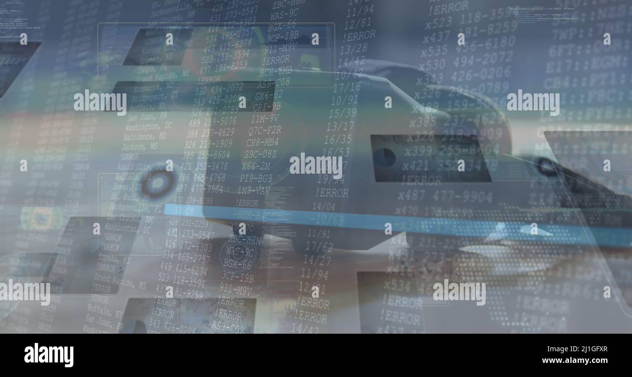 Image of data processing over vr headset Stock Photo - Alamy Image of data processing over vr headset Stock Photo - Alamy