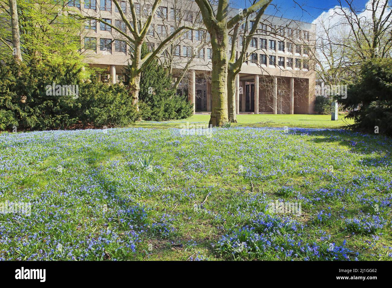 Düsseldorf (Ergo insurance building), Germany - March 21.2022: View on ...