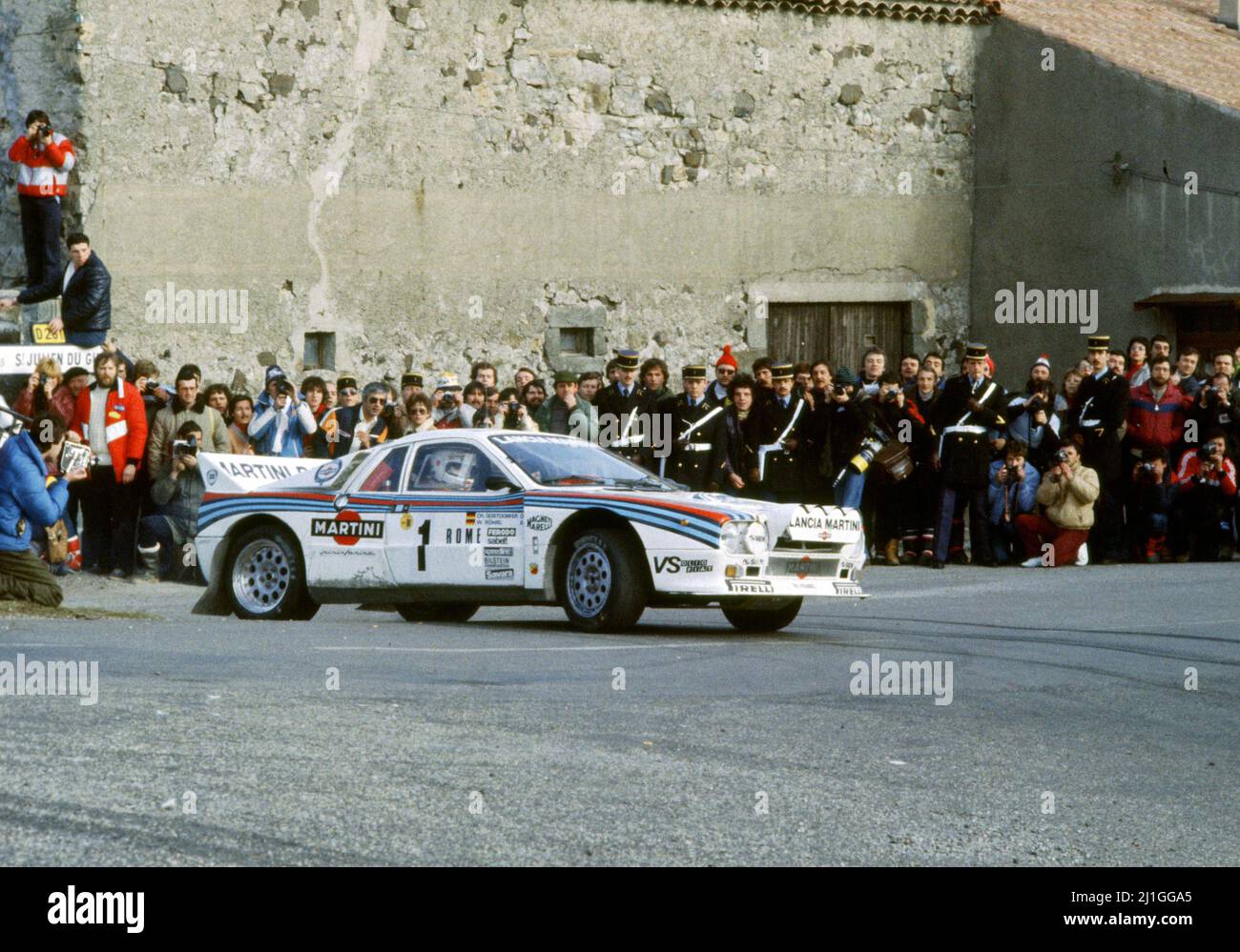 Walter Rohrl (GER) Christian Geistdorfer (GER) Lancia Rally 037 GrB ...
