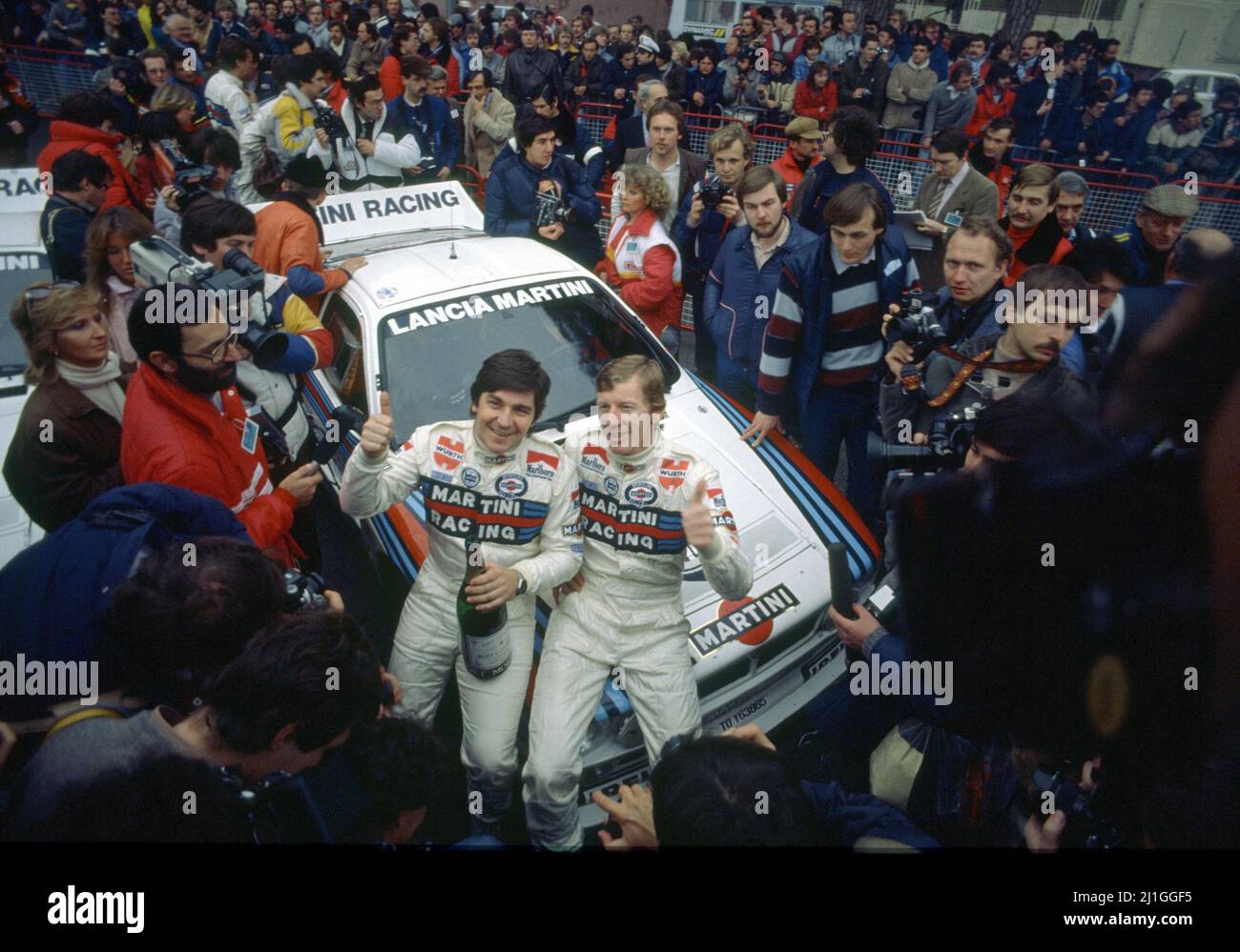 Walter Rohrl (GER) Christian Geistdorfer (GER) Lancia Rally 037 GrB ...